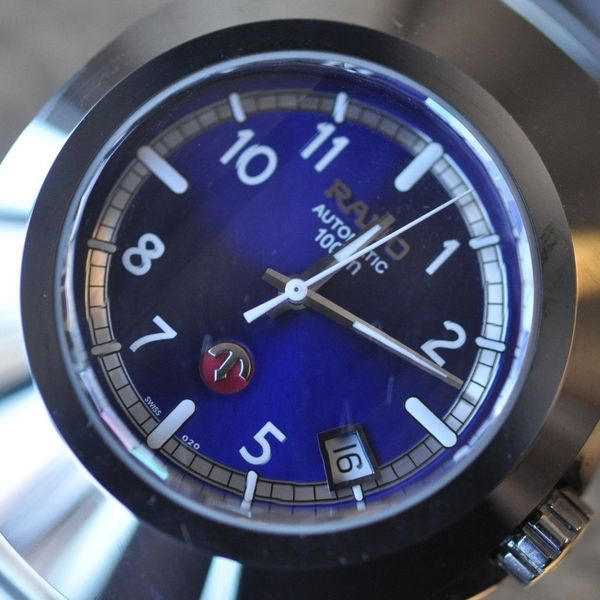 RADO DIASTAR automatic blue dial 100m model 658.0637.3 serviced | WatchCharts