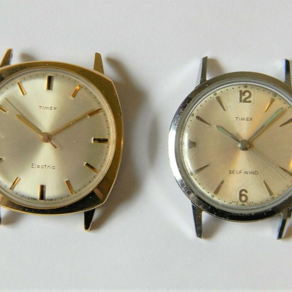 TIMEX Electric 1967 Back Set & TIMEX Marlin circa 1966 Self Wind Not ...