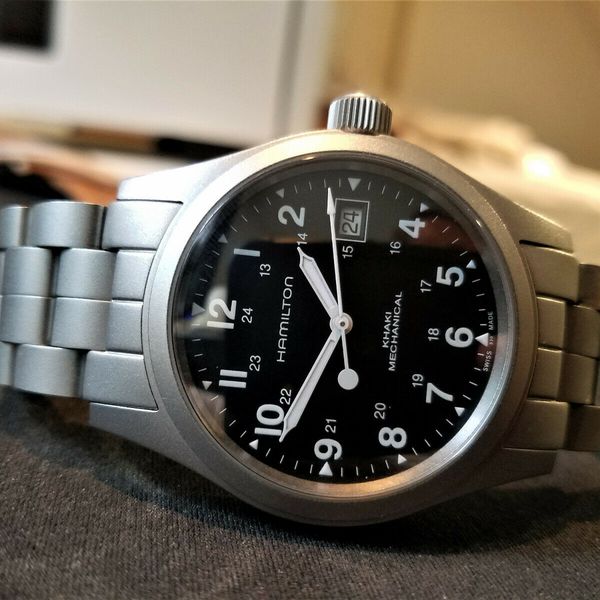 Hamilton Khaki Field Mechanical w/matching Hamilton Metal Bracelet 38MM ...