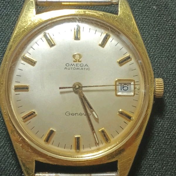 Omega Geneve 563 Mens Automatic Watch 24 Jewel Date Quick Set 166.041 ...