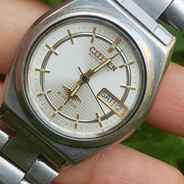 vintage citizen automatic 21 jewels white dial day date from japan Day date | WatchCharts ...