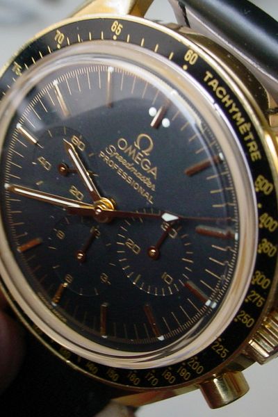 Omega Speedmaster Professional Moonwatch Yellow Gold 3695.50 Price ...