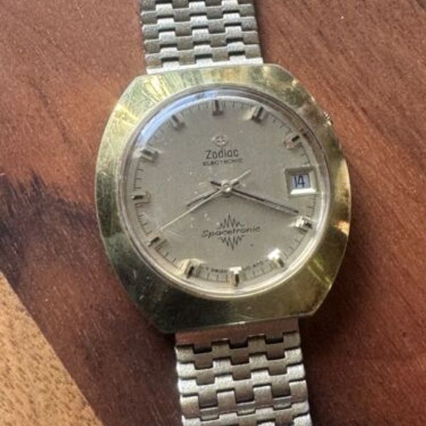 Rare Zodiac Spacetronic Men's Watch with ETA/ESA 9150 Dynotron Movement ...