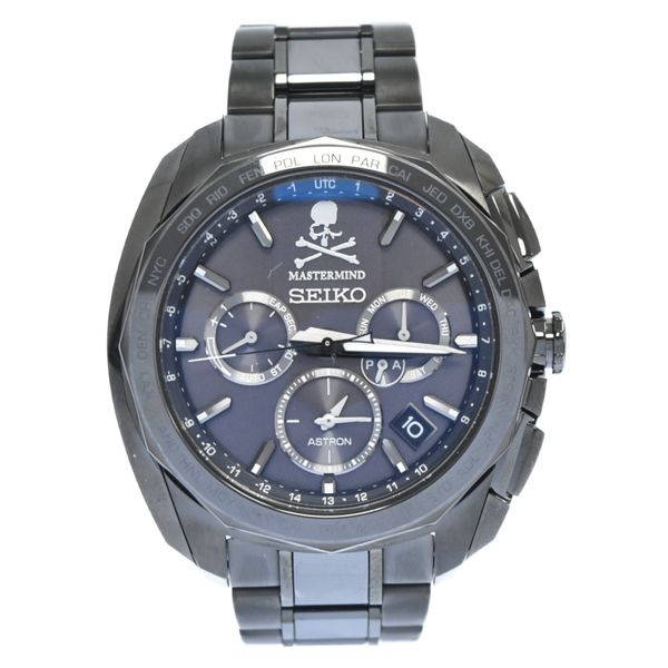 mastermind JAPAN × SEIKO ASTRON Astron GPS SOLAR watch black SBXC041 ...