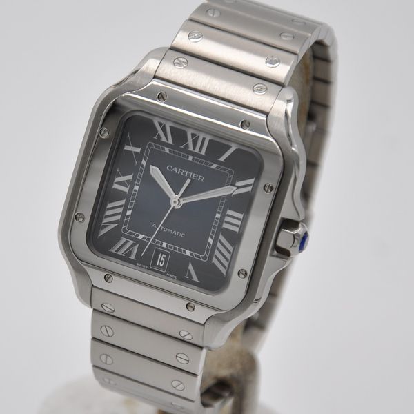 FS: Cartier Santos De Cartier Steel Blue 4072 Bracelet WSSA0030 ...