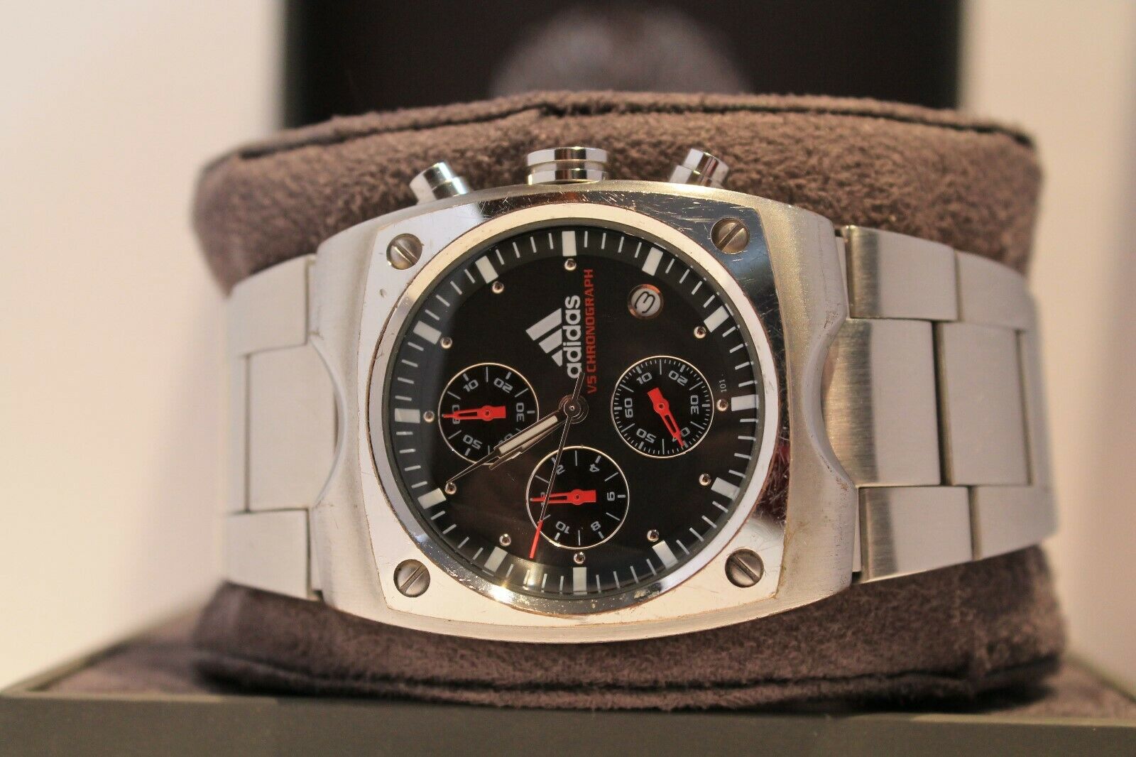 Adidas V5 Chronograph By Citizen Heavy Watch New Battery WatchCharts Marketplace