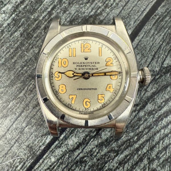 Vintage Rolex Oyster Perpetual "Bubbleback". Ref. 3372. W. Rosch Berne Dial. | WatchCharts ...