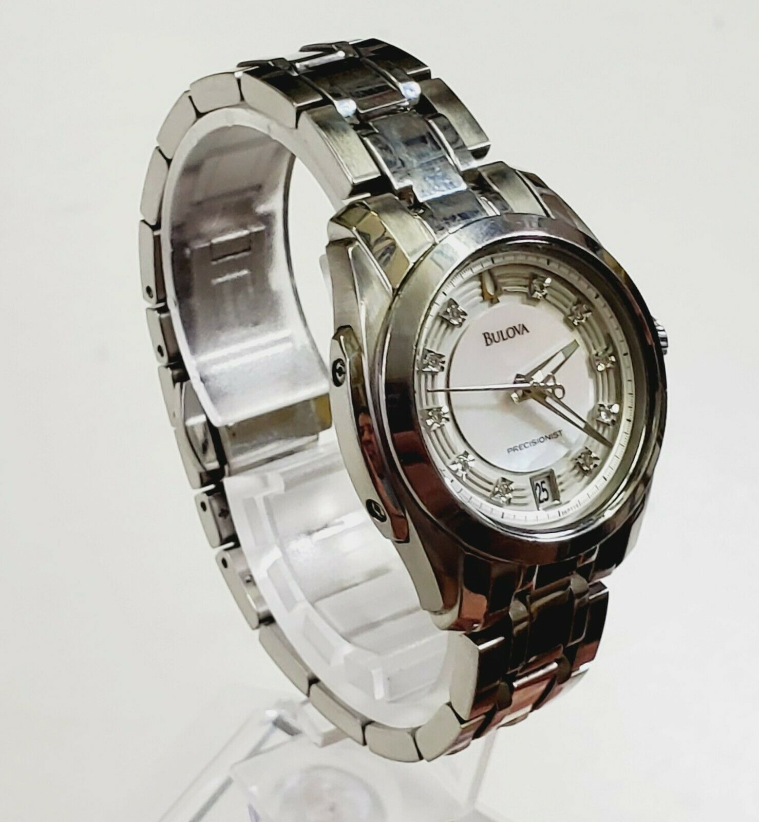 UNIQUE Women's Watch BULOVA "Precisionist" 96P115. C877653. Diamonds on ...