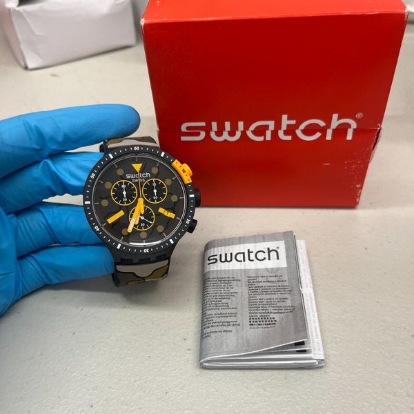 Swatch Big Bold Escapedesert Watch - SB02B410 - USED / GOOD CONDITION ...