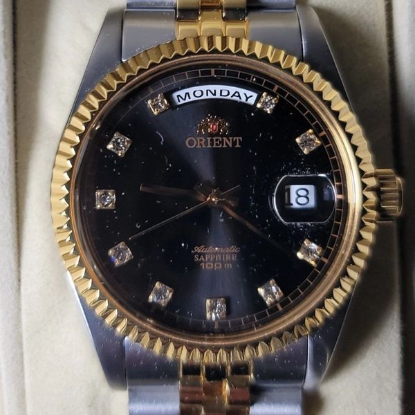 ORIENT "President" Classic Automatic Sapphire Gold Watch 2EV03000BY ...