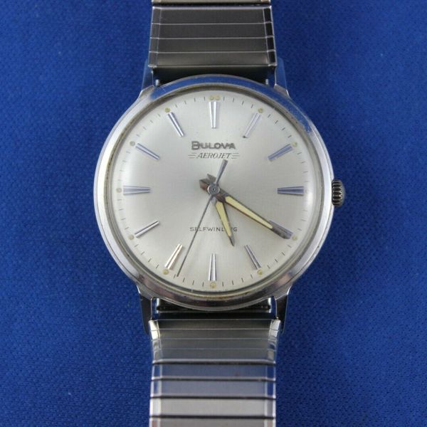 GREAT VINTAGE 1968 SELF-WINDING BULOVA M7 AEROJET MEN'S WRISTWATCH ...