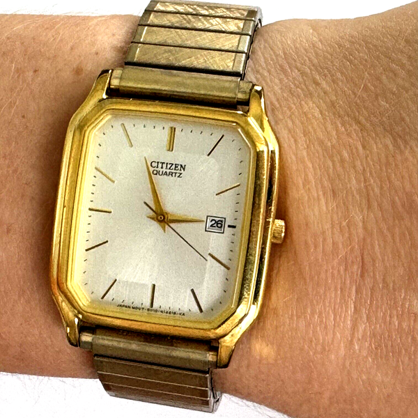 Vintage Citizen 6010-S36998 HSB Quartz Gold Tone GN-0-S-5 Men's Watch ...