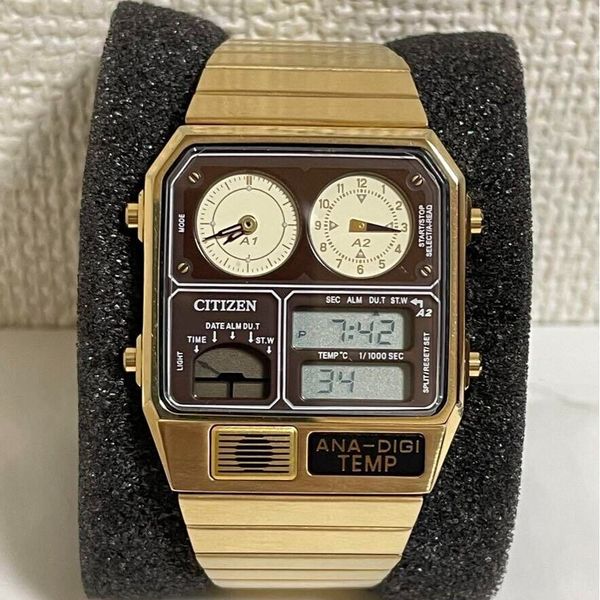USED CITIZEN ANA DIGI TEMP WATCH 8989-S116872 GOLD MADE IN JAPAN | WatchCharts Marketplace