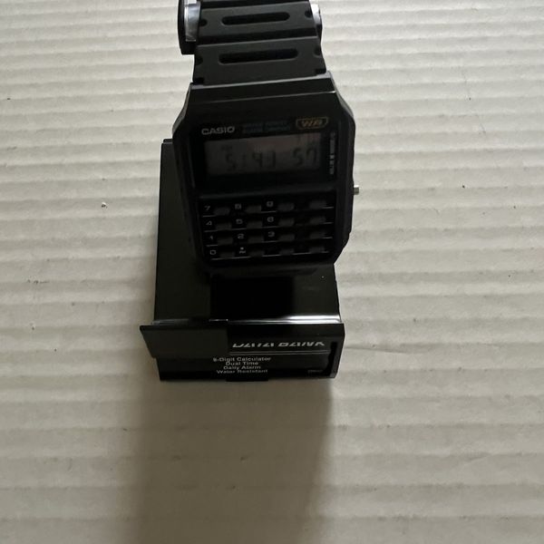 Casio Calculator Watch DataBank Water Resistant Black DB02 NEW ...
