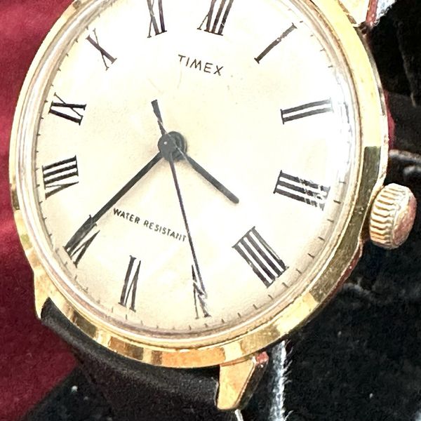 Vintage 1976 Menâ s Timex Marlin Hand Wind Roman Numeral Watch Very ...