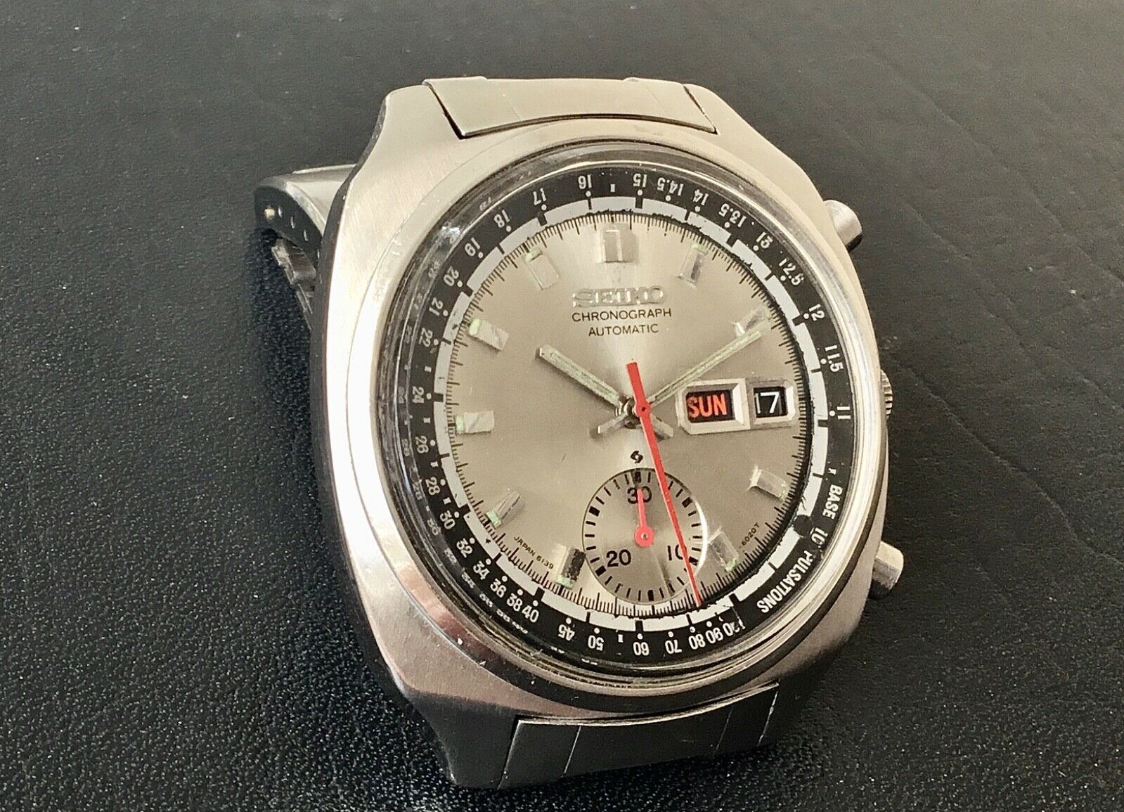 1971 Seiko 6139 - 6022 Pulsations Chronograph Doctor’s Watch Silver ...