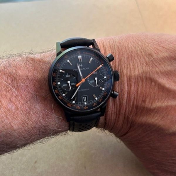 HAMILTON INTRAMATIC PANDA DIAL CHRONOGRAPH WATCH UNIQUE COLORS ...