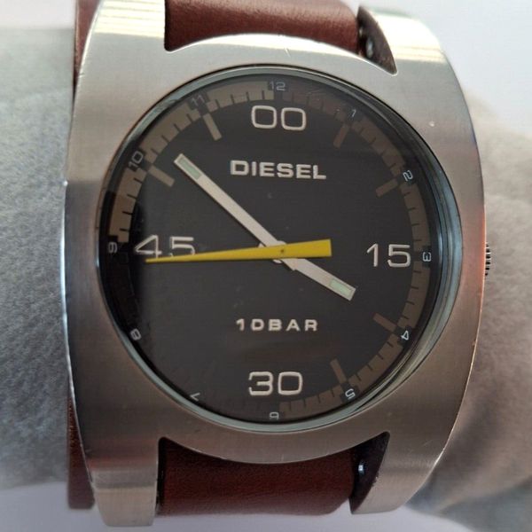 Diesel Unisex Stainless Steel Quartz Watch DZ-4014+Wide Fossil Strap ...