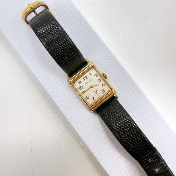 Vintage 10K Gold Filled Hamilton Tank Watch, Sub-Second Hand 1940s For ...