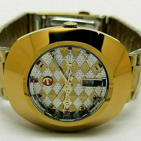 RADO DIASTAR MEN'S G/P AUTOMATIC DAY DATE MOD. WORKING WATCH TWO TONE ...