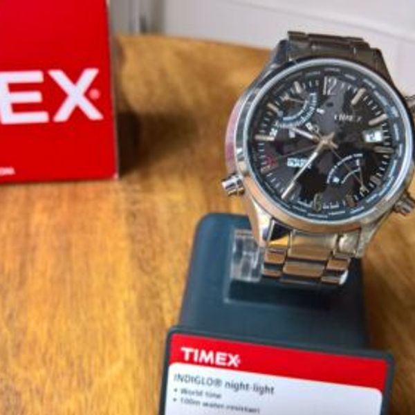 Timex Intelligent Quartz World Men’s watch T2N944 | WatchCharts Marketplace