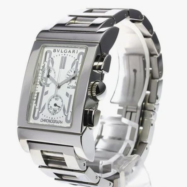 Rare Trusted Luxury Bvlgari Rettangolo Chronograph Quartz Classic Watch ...