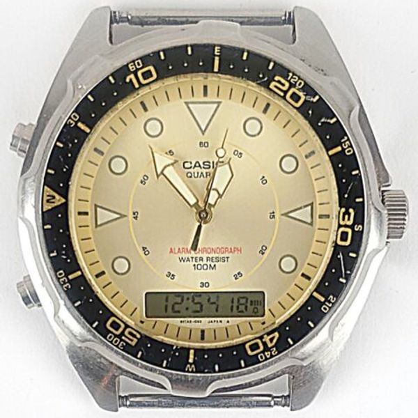 Vtg Mens Casio Watch Arnie AMW 320D Analog Digital Alarm Chronograph ...