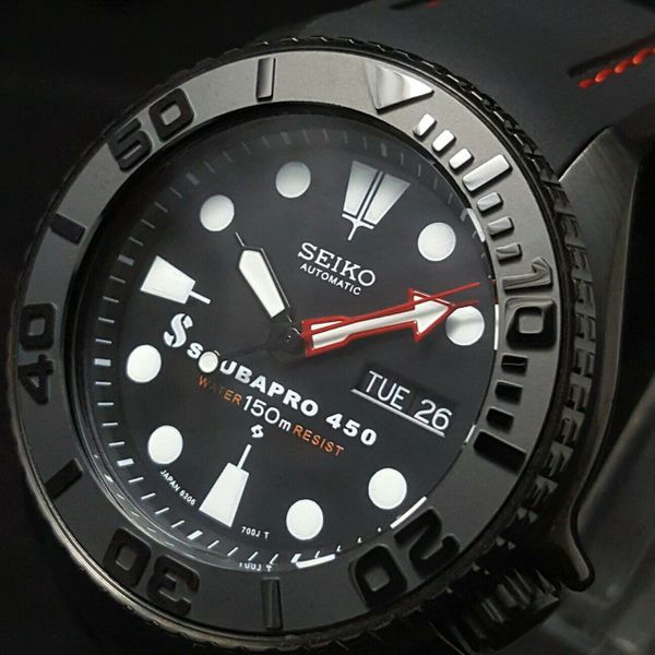 Submariner SKX Divers Watch Seiko NH36 Movement Sapphire Ceramic PVD ...