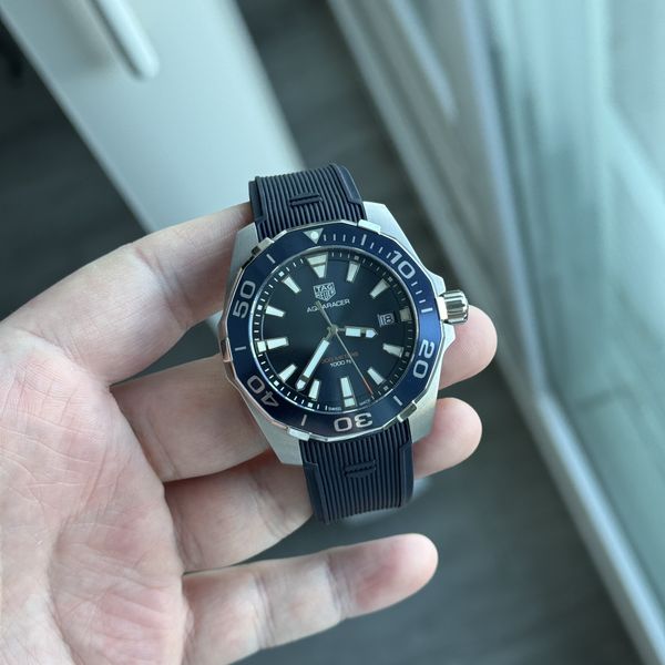 TAG Heuer Aquaracer Blue Dial Men's Watch WAY111C | WatchCharts Marketplace