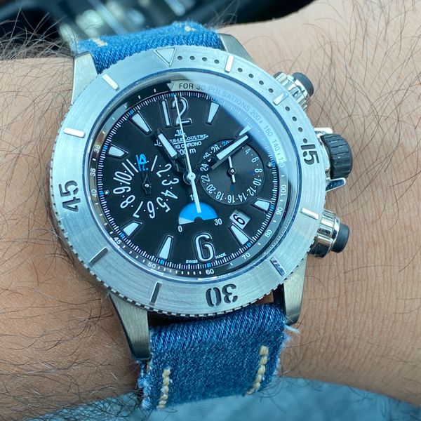 JLC Master Compressor Diving Chronograph Titanium Full Kit ...