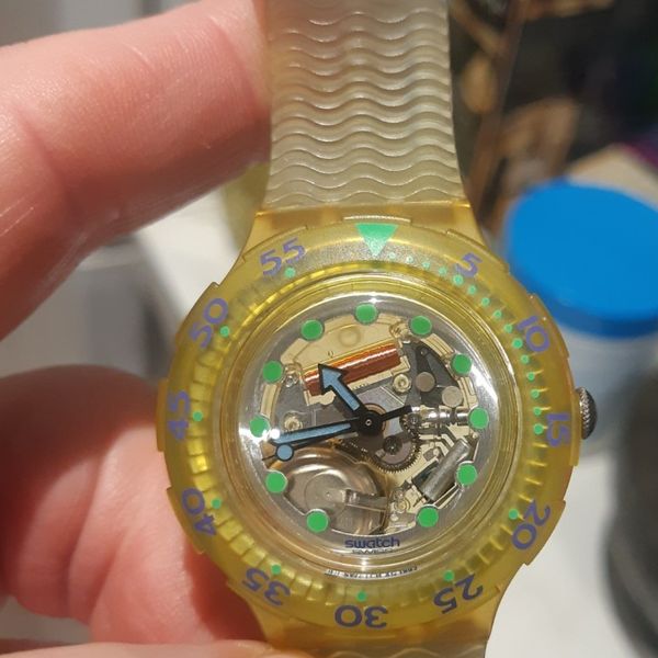 Swatch scuba 200m 1993 mint Never Worn.Perfect time keeping new battery ...