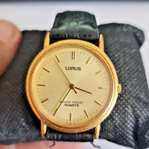 Men`s Vintage LORUS (Seiko) Water Resistant Quartz Gold Tone V501-X138 ...