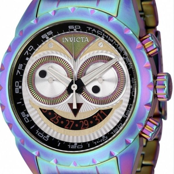 Mens Invicta Specialty Model Watch Adult Quartz Iridescent Rainbow ...