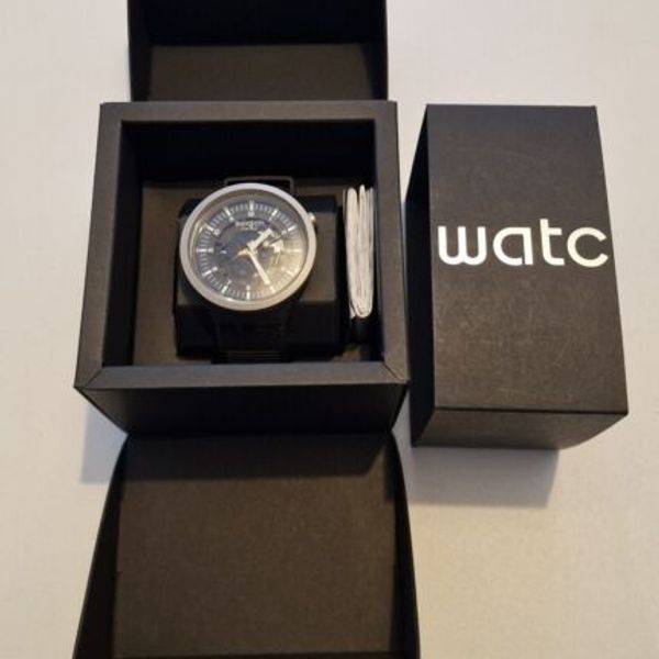 Swatch Big Bold Dark Irony Watch SB07S105 (BLACK) | WatchCharts Marketplace