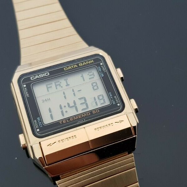 Casio DB-500G Vintage 1984 Data Bank Telememo 50 Digital Watch. Mint in ...