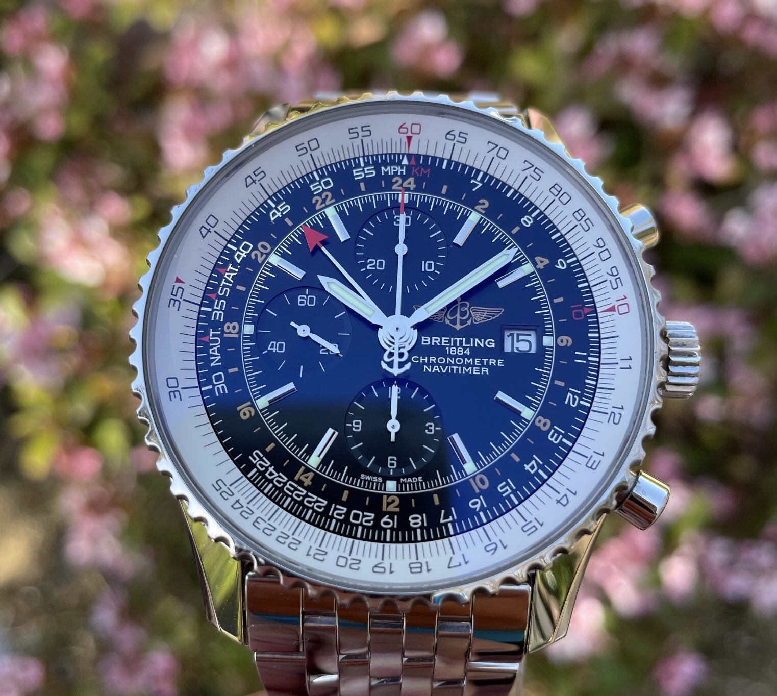 Breitling Navitimer World Blue