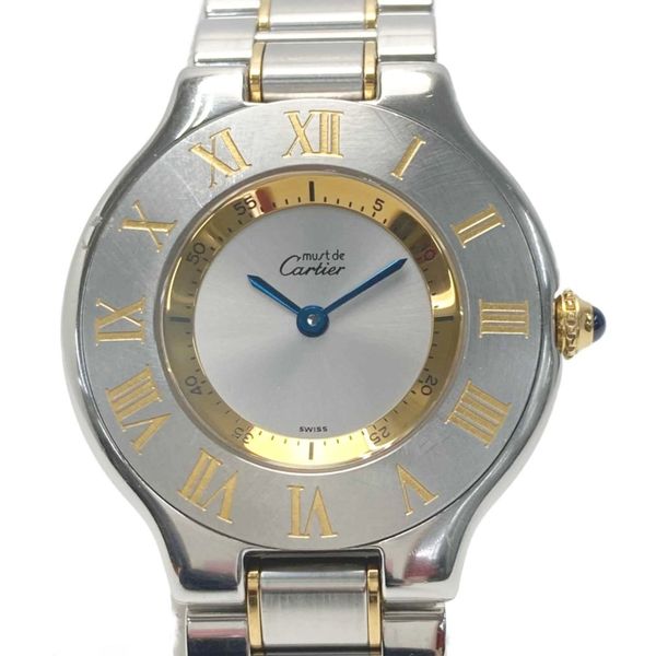 Used] Cartier Cartier Must 21 Vantian Combi W10072R6 Quartz Boys Watch ...