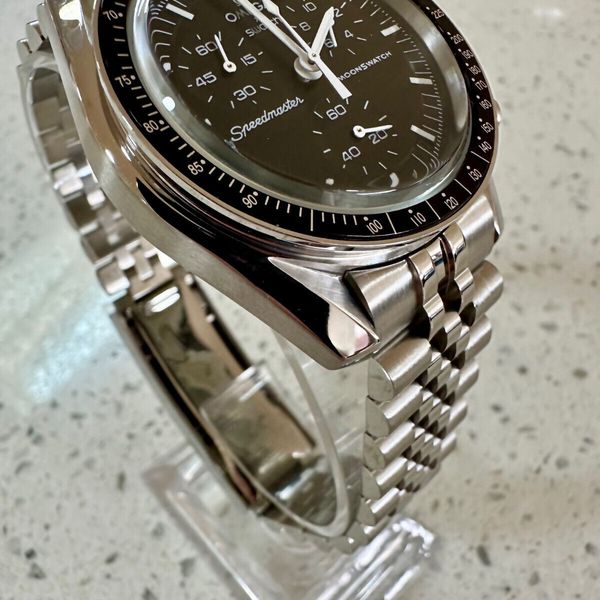 Omega x Swatch Moonswatch Modified Steel Case with Jubilee bracelet ...