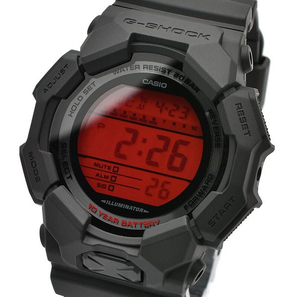CASIO G-SHOCK GD-010BBR-1JF BLACK AND BOLD RED Carbon Digital Watch 51 ...