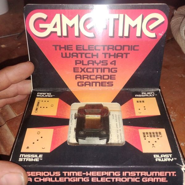 game-time gt 1200 antqiue watch 4 games in 1 classic vintage ...