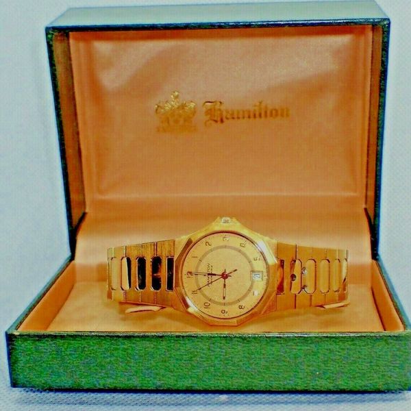 HAMILTON MASTERPIECE WATCH 9832 IN ORIGINAL BOX WRISTWATCH USED ASIS ...