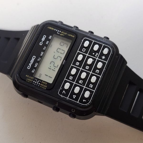 VINTAGE CASIO CALCULATOR WATCH C-80 MADE IN JAPAN | WatchCharts Marketplace