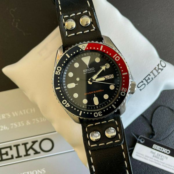 Seiko Prospex Blue Men's Watch - SKX175 w/ Leather Strap | WatchCharts