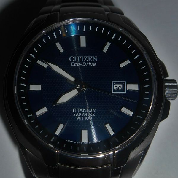 Citizen Eco Drive Titanium Sapphire WR100 Watch - E111 S078369 ...