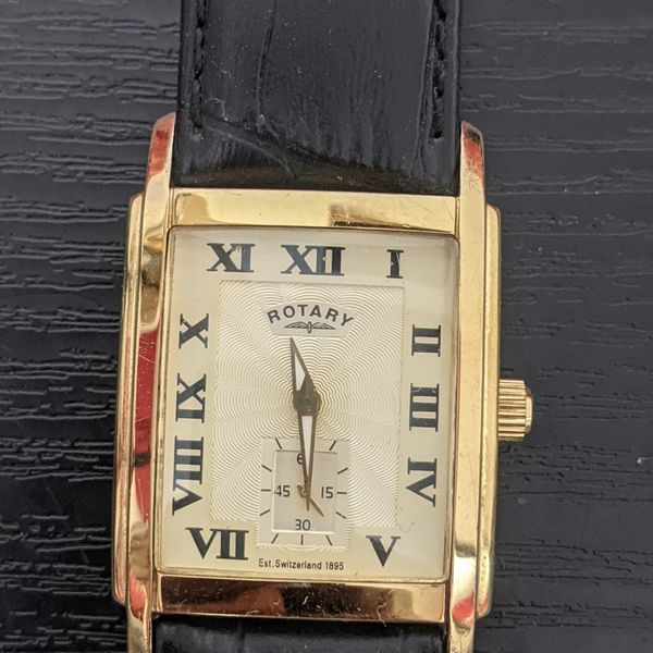 Vintage Rotary Gold Tank Mens watch with Sub Dial Analogue Men's Watch ...