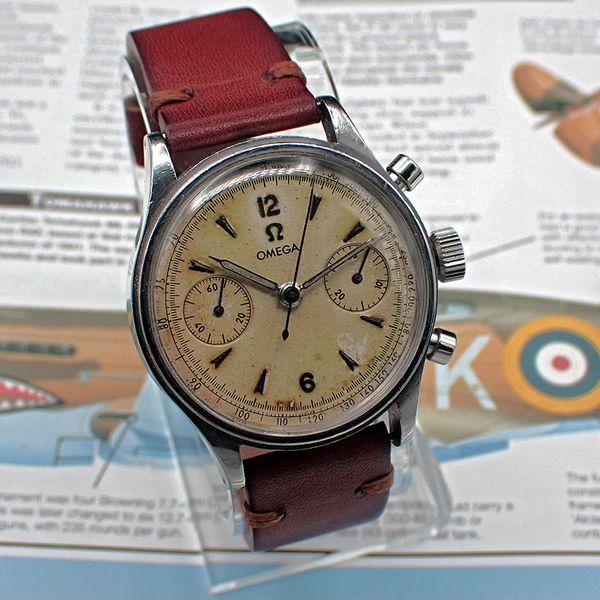 FS: Vintage Omega ref. 2077-4 cal. 33.3 CHRO Steel Chronograph JUMBO ...
