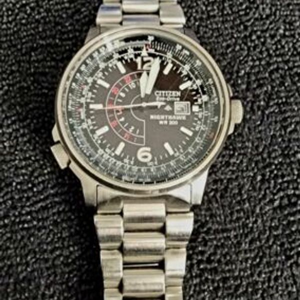Citizen Nighthawk Eco-Drive Pilot Watch Men's Watch BJ7000-52E ALL ...