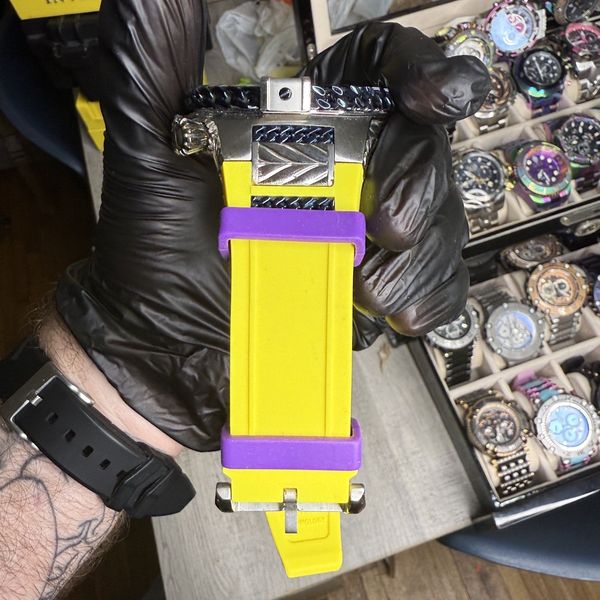 Invicta 34483 Reserve Herc Men Watch 53mm Stainless Steel Case Yellow ...