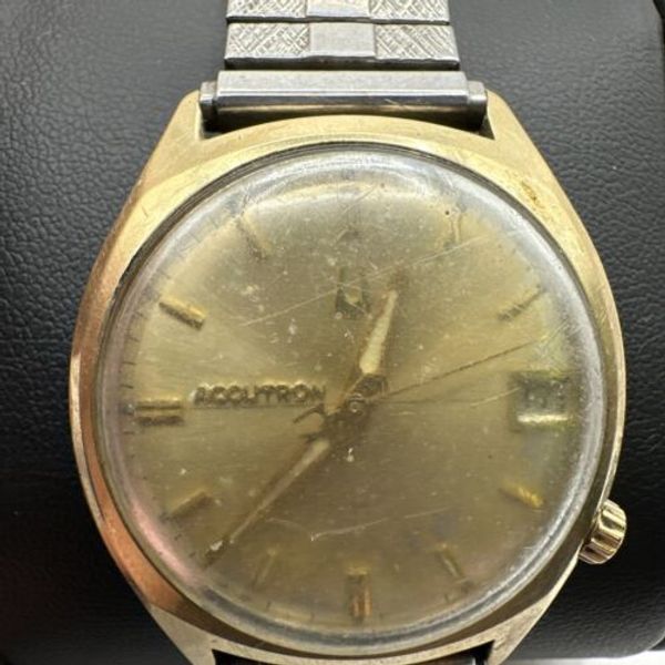 1969 Bulova Accutron Patented 14k Gold Filled Wrist Watch | WatchCharts ...