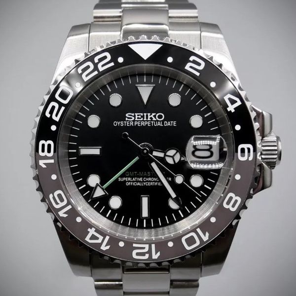 Seiko Mod Sub GMT Master II Bruce Wayne NH35 Movement. | WatchCharts ...